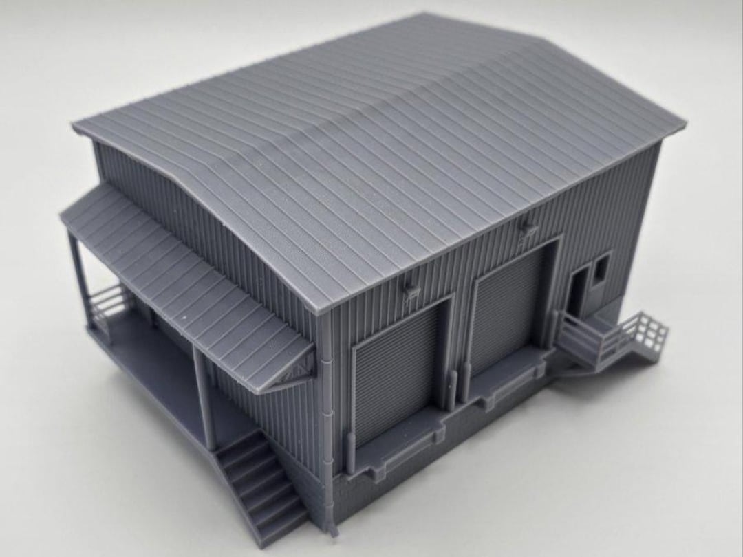HO Scale Industrial Freight Warehouse – Loading Dock Building - Etsy