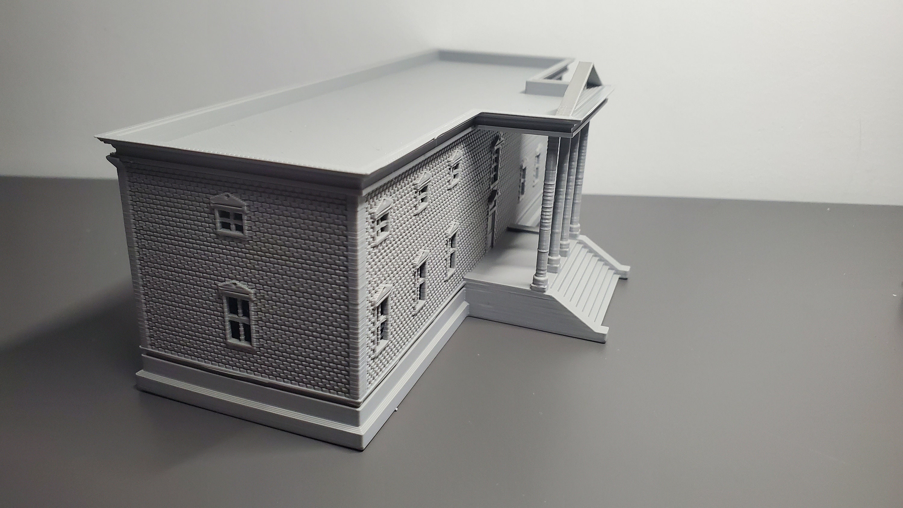 N Scale Building 1:160 Town Hall Building for Model Railroad - Etsy