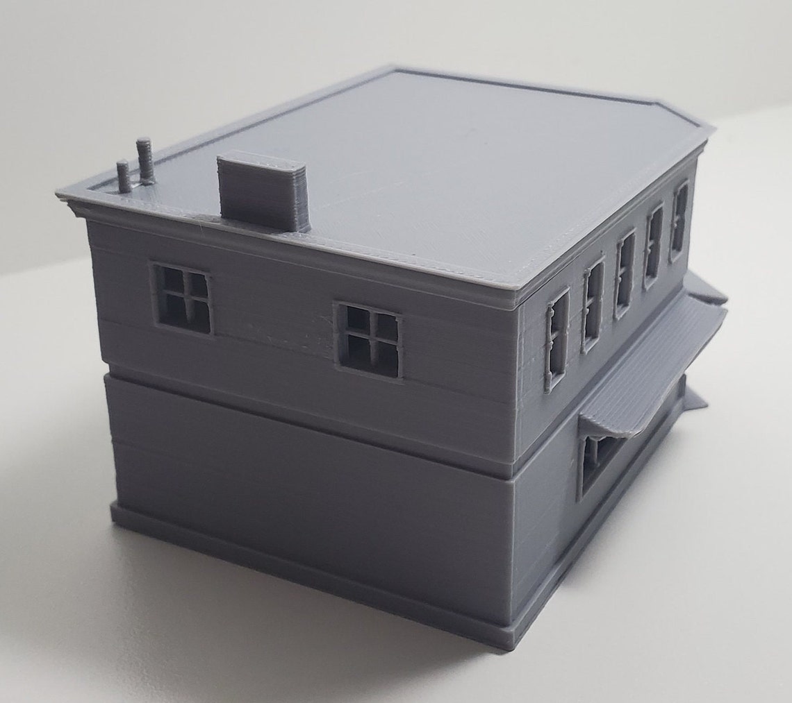 N Scale Model Building / Bar 1:160 for Model Railroad 3D Printed - Etsy