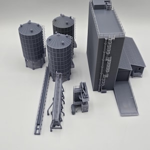 N Scale Grain Elevator - Etsy