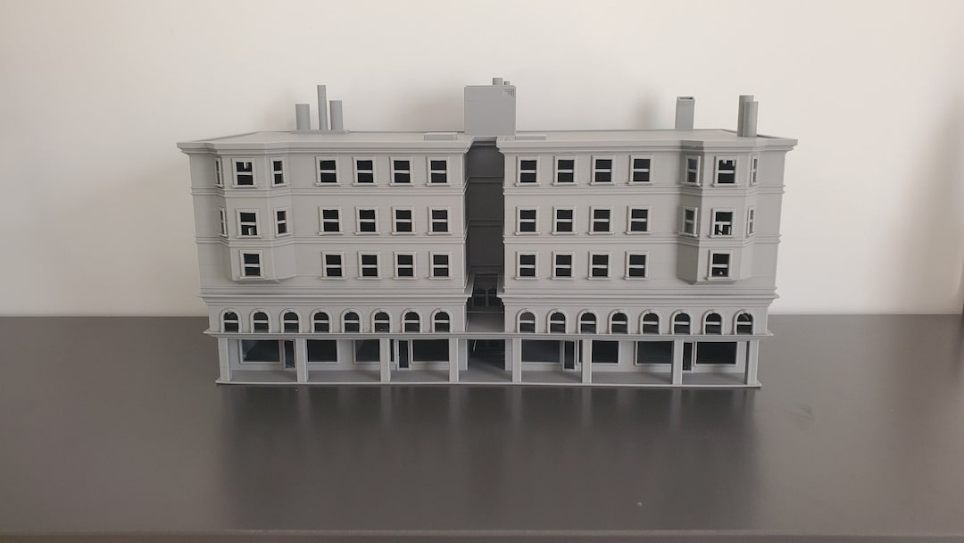 N Scale Building 1:160 Hotel Building - Etsy
