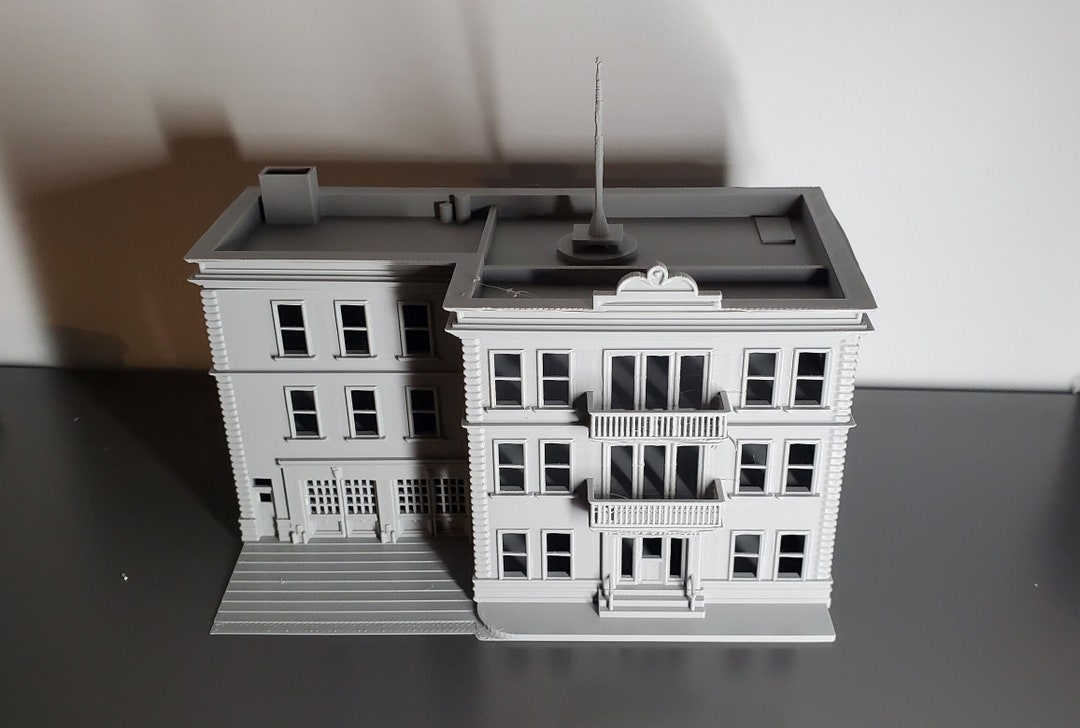 N Scale Building Police Station Building 1:160 - Etsy