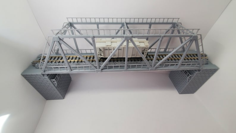 N Scale Single Track Bridge 1:160 Model Railroad. - Etsy