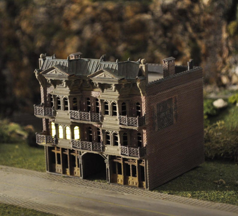 N Scale Building Hotel 1:160 - Etsy