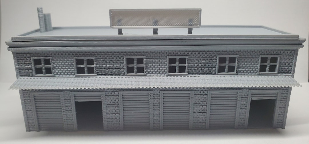 N Scale Building 1:160 Track Side Warehouse Storage - Etsy
