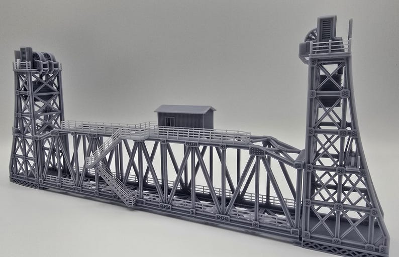 N Scale Lift Bridge Single-track 1:160 - Etsy
