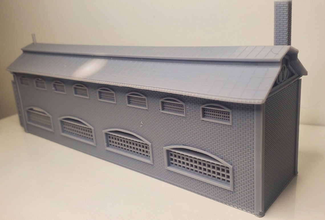 N Scale Train Repair Shop Building - Etsy