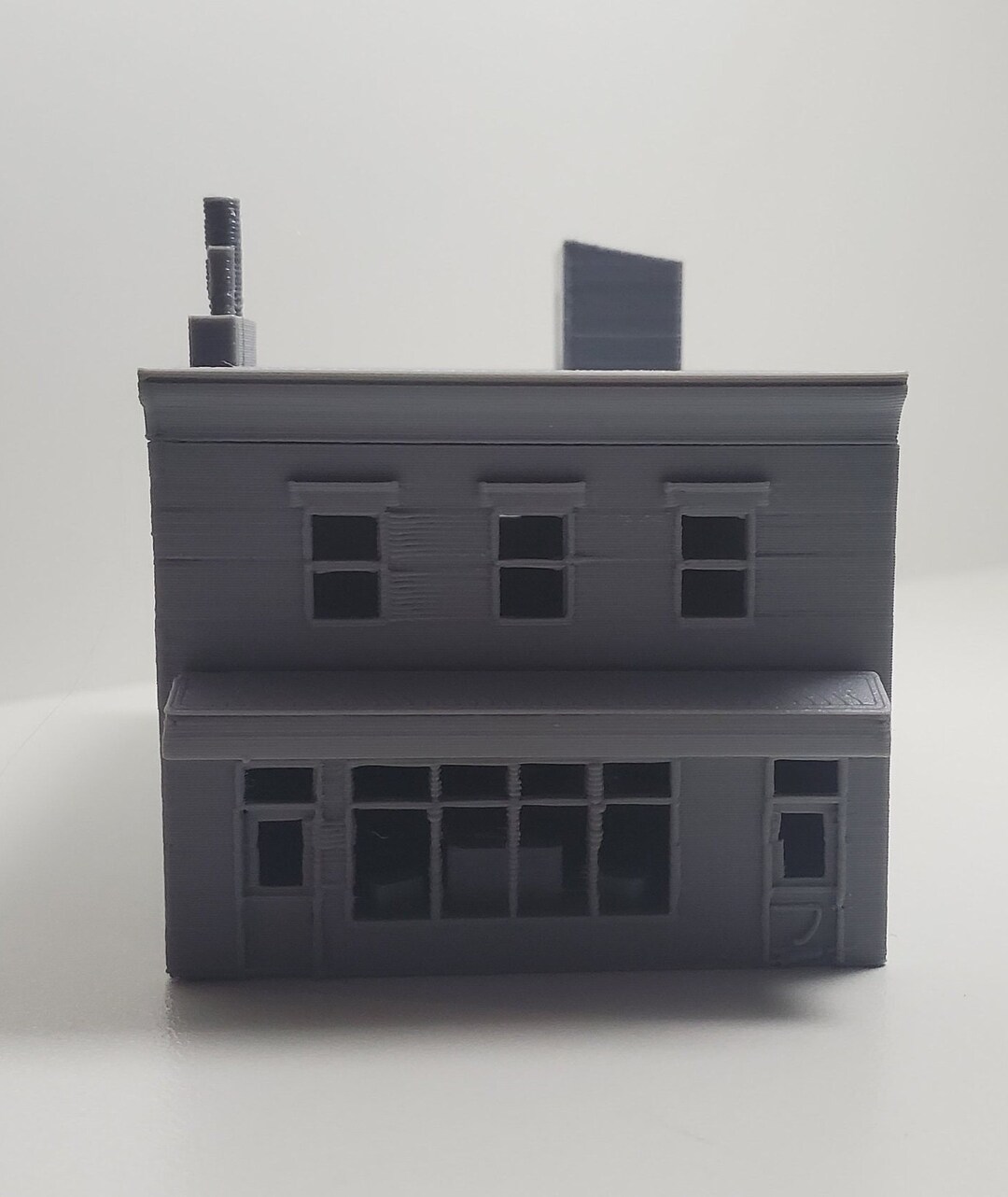 N Scale 2 Story Shop Model Building 1:160 for Model Railroad 3D Printed ...