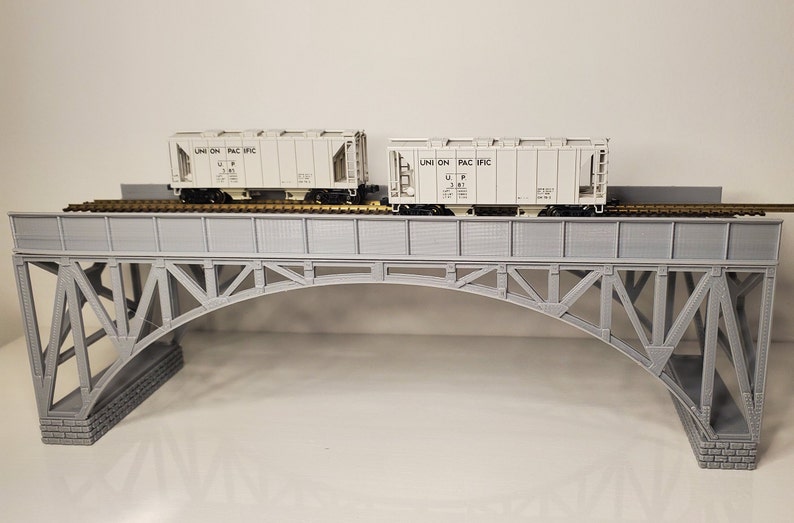 N Scale Structure 1:160 Double Track Bridge for Model Railroad - Etsy