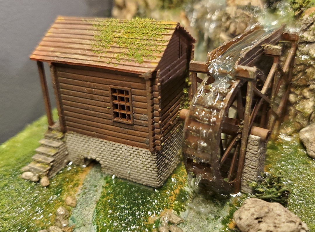 N Scale Building 1:160 Watermill - Etsy