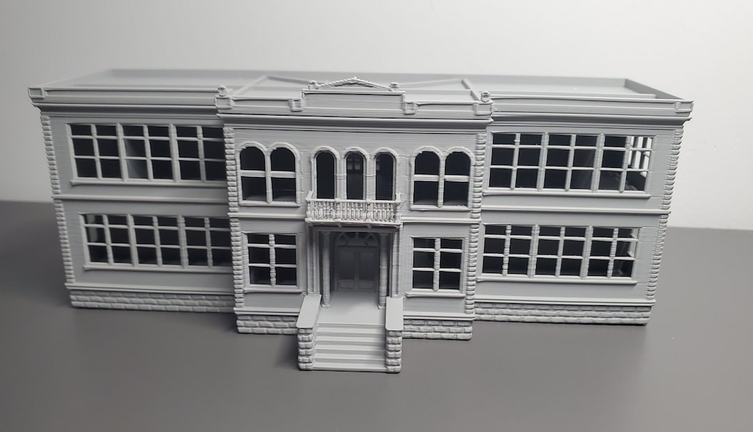 N Scale School Building 1:160 - Etsy