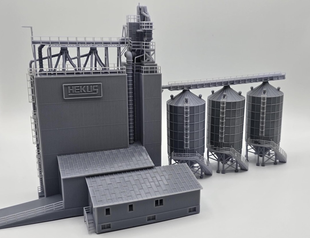 N Scale Grain Elevator - Etsy