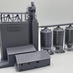 N Scale Grain Elevator - Etsy