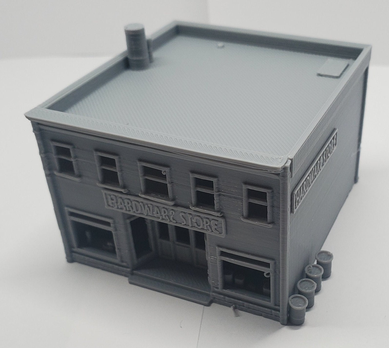 N Scale Model Building / Hardware Store 1:160 for Model Railroad 3D ...