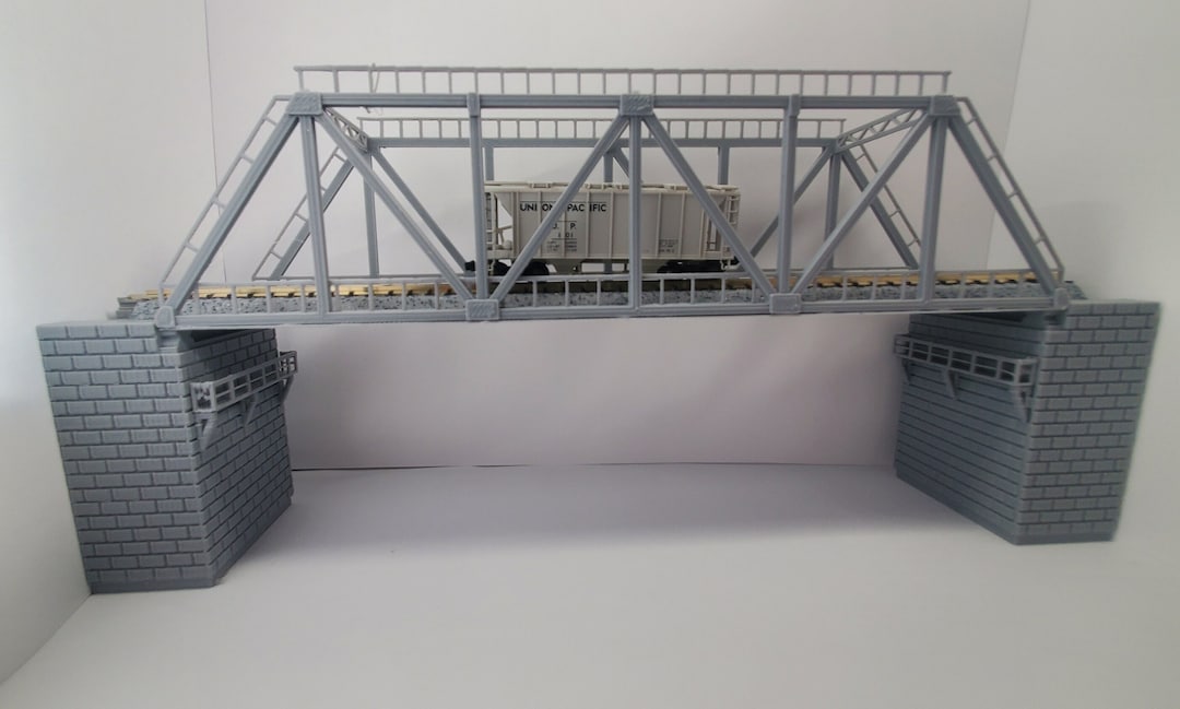N Scale Single Track Bridge 1:160 Model Railroad. - Etsy