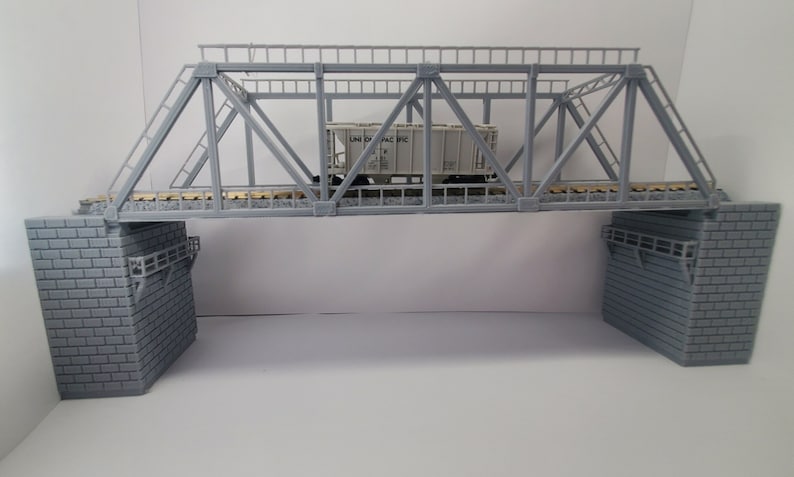 N Scale Single Track Bridge 1:160 Model Railroad. - Etsy