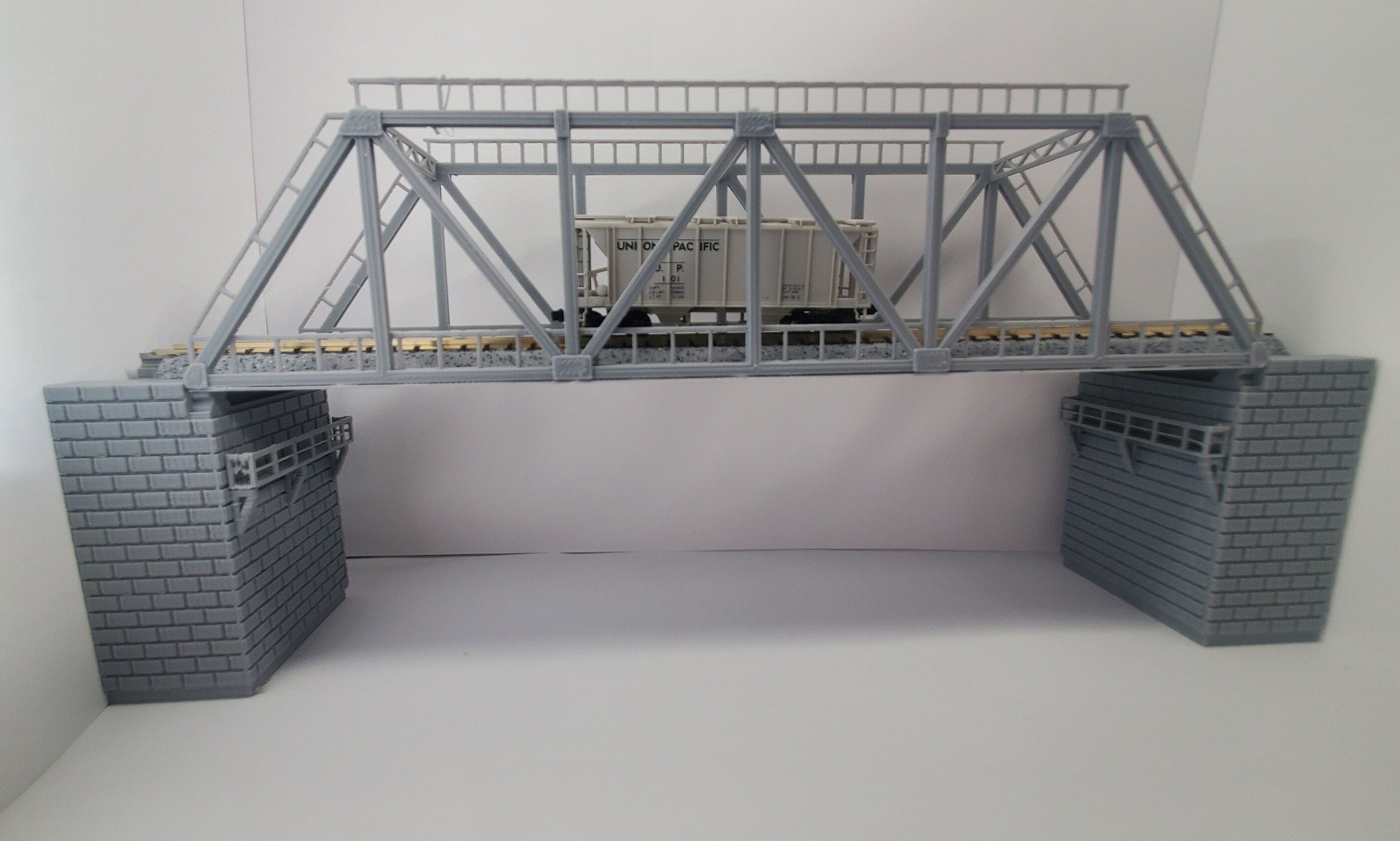 N Scale Single Track Bridge 1:160 Model Railroad. - Etsy