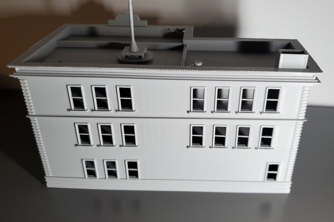 N Scale Building Police Station Building 1:160 - Etsy