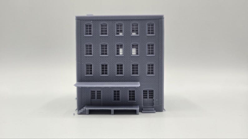 N Scale Harborline Brick Depot 1:160 Industrial Building - Etsy