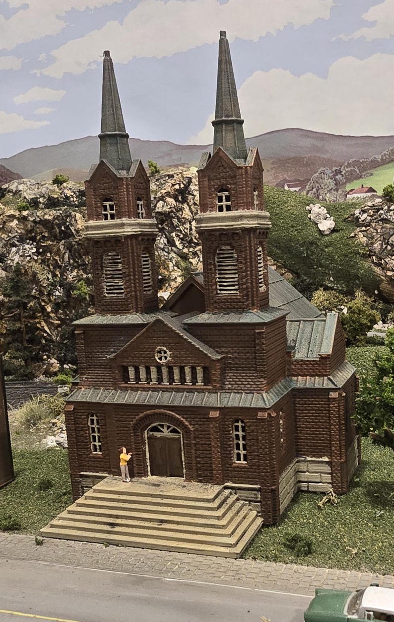 N Scale Church Building 1:160 - Etsy