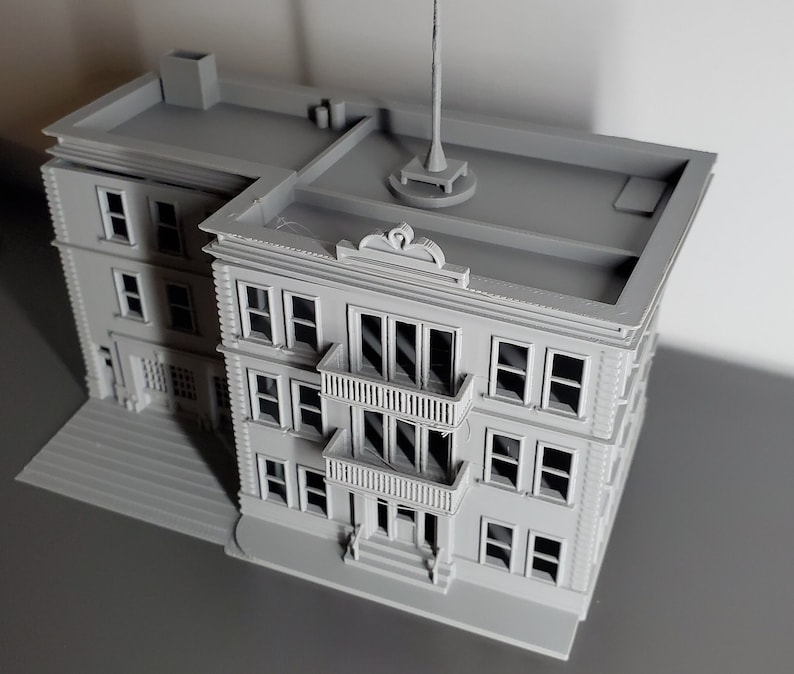 N Scale Building Police Station Building 1:160 - Etsy