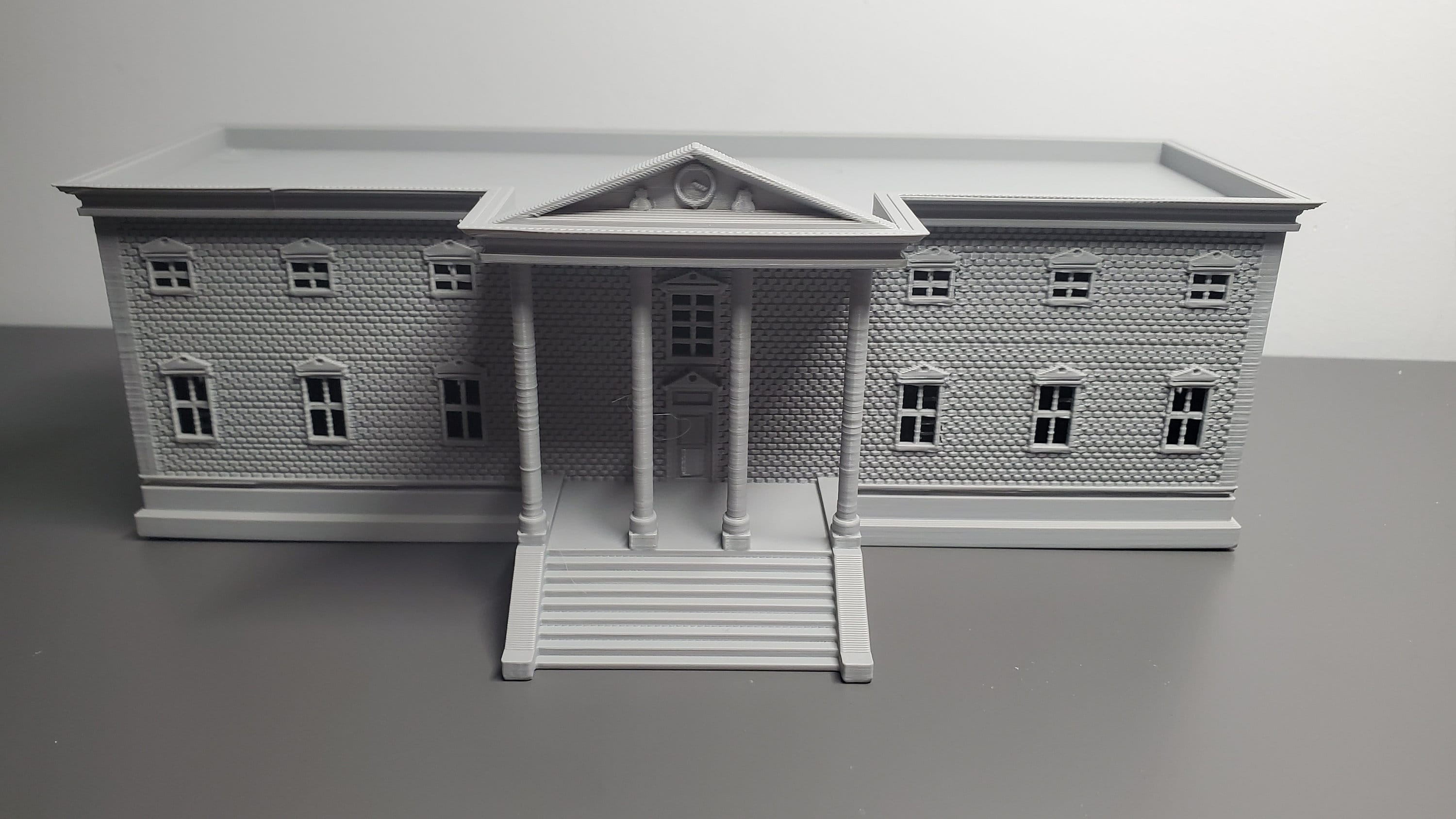 N Scale Building 1:160 Town Hall Building for Model Railroad - Etsy