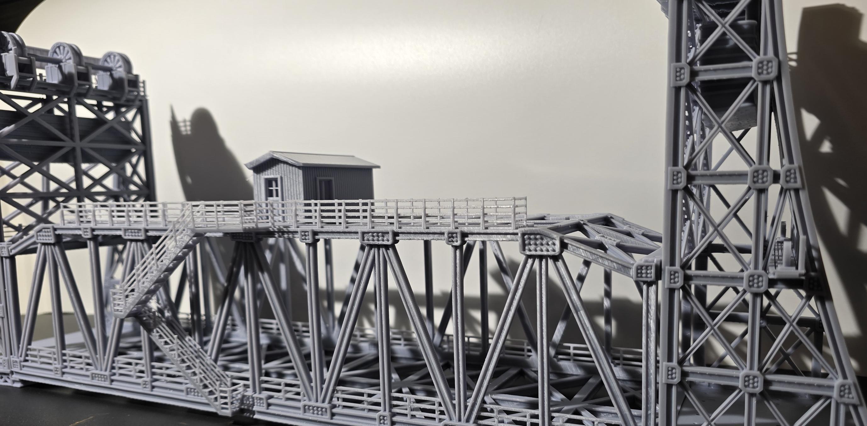HO Scale Lift Bridge Double Track 1:87 - Etsy