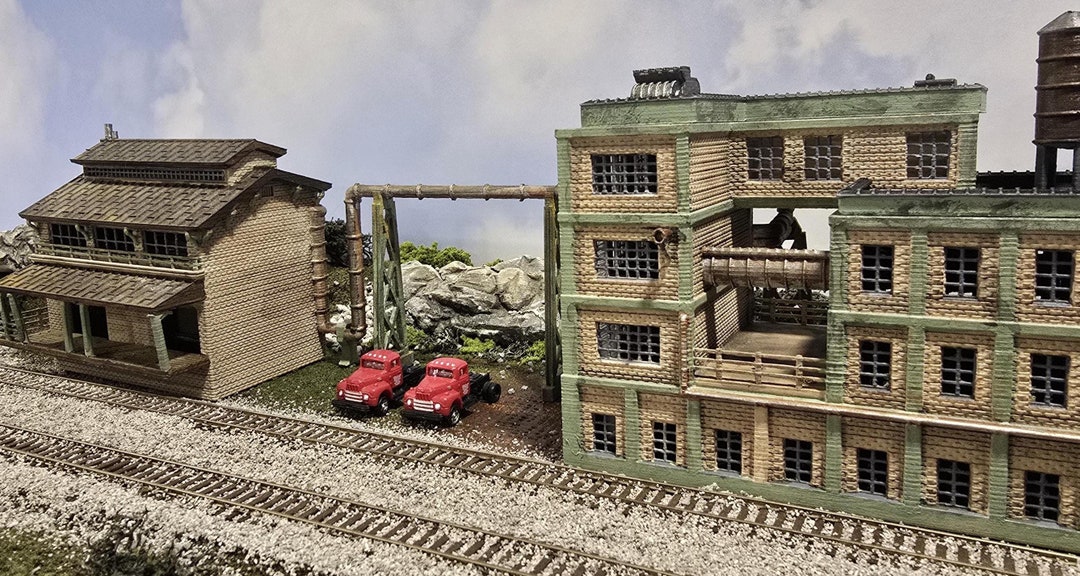 N Scale Industrial Factory Building 1:160 - Etsy