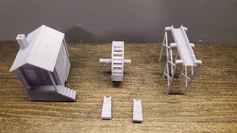 N Scale Building 1:160 Watermill - Etsy