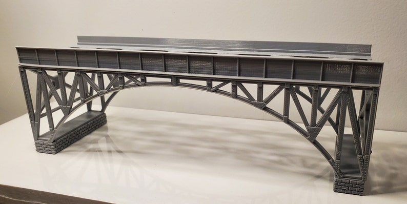 N Scale Structure 1:160 Double Track Bridge for Model Railroad - Etsy
