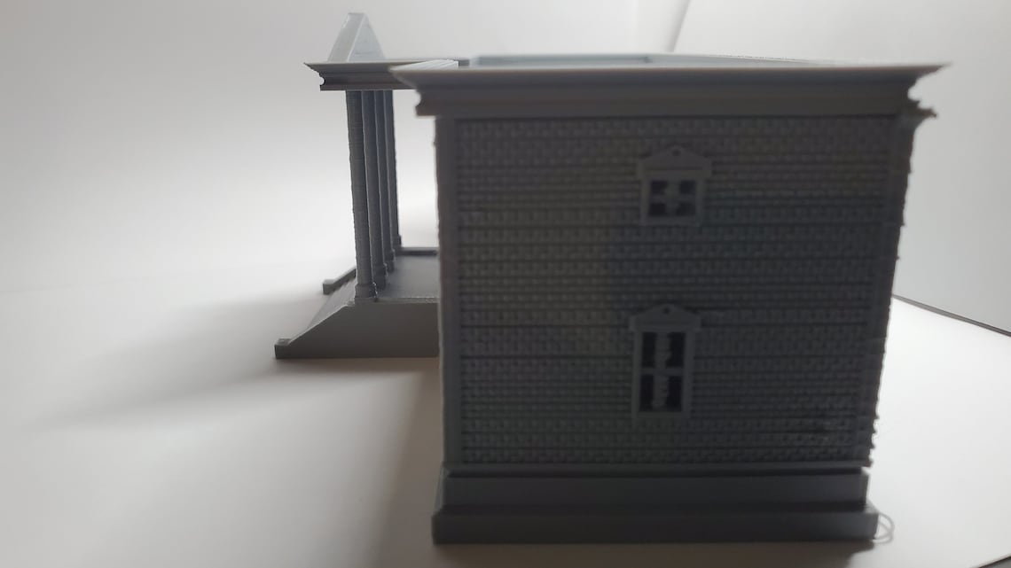 N Scale Building 1:160 Town Hall Building for Model Railroad - Etsy