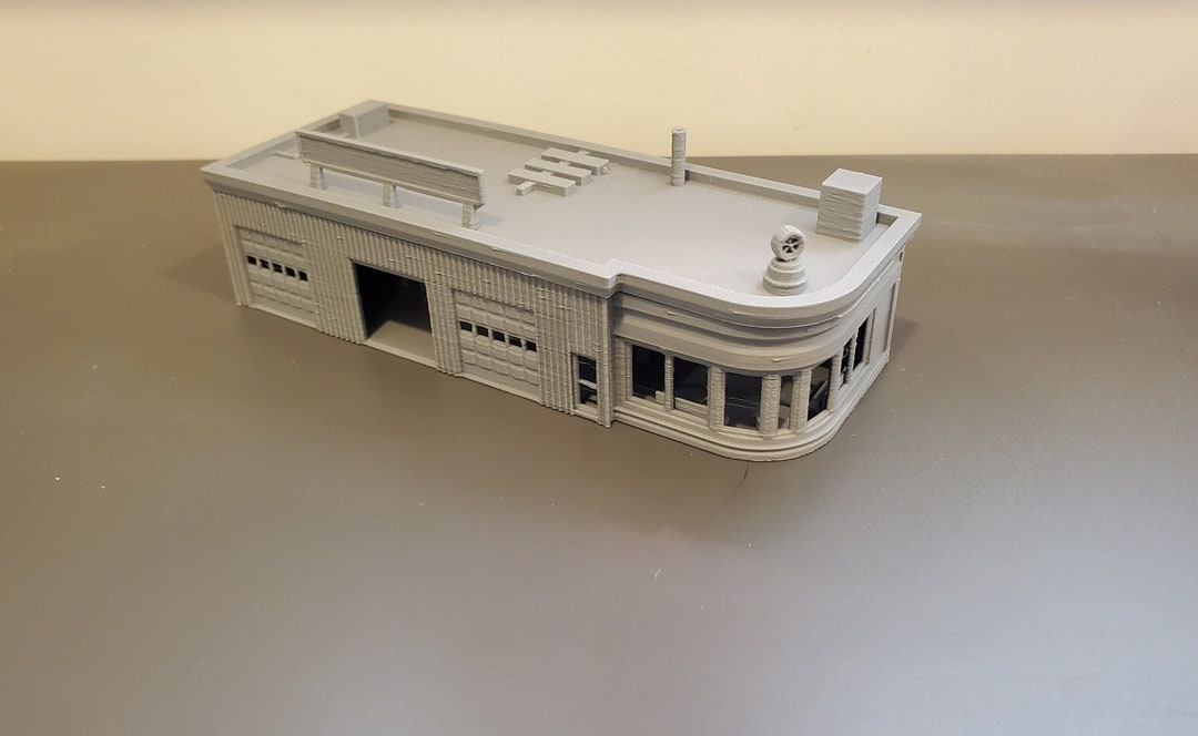 N Scale Building Auto Repair Shop 1:160 - Etsy