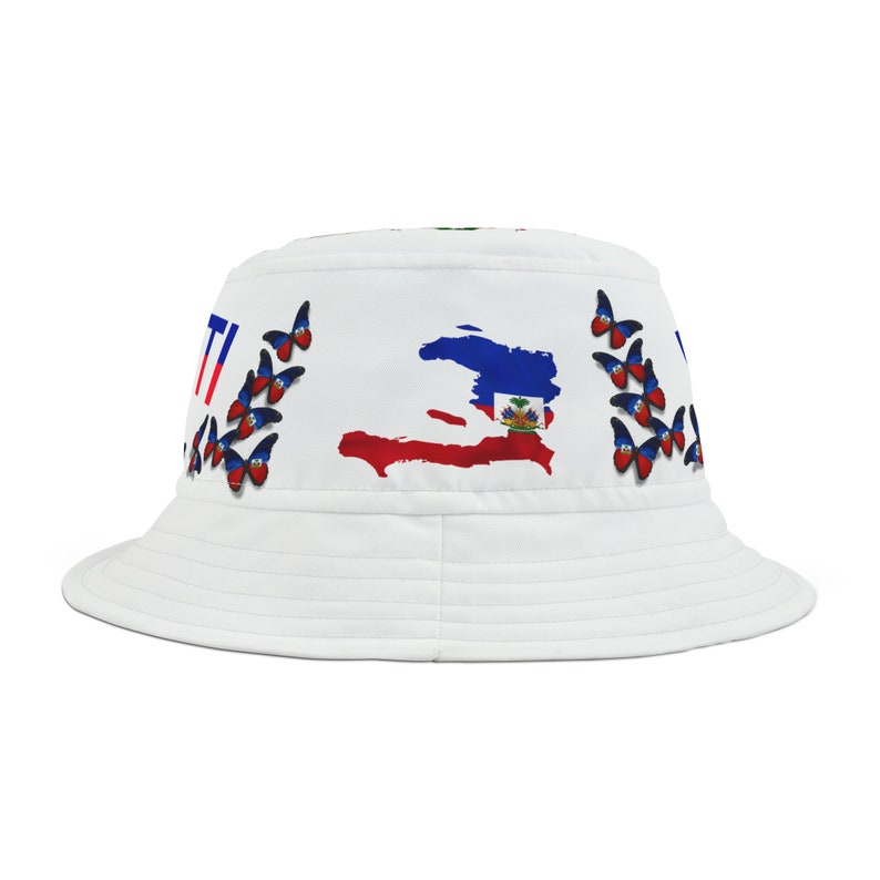 Haiti Bucket Hat - Haitian Pride Hat / Haitian Flag Bucket Hat / 509 ...