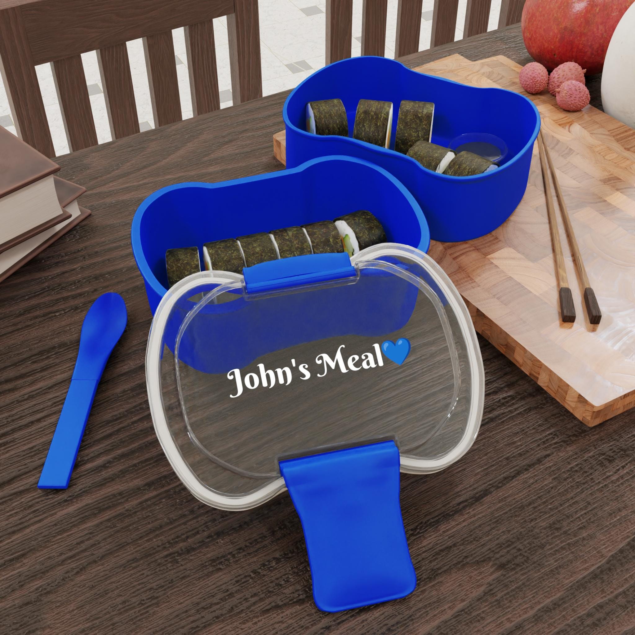 Personalized Two-tier Bento Box: Custom Name Engraved Lunch Container ...
