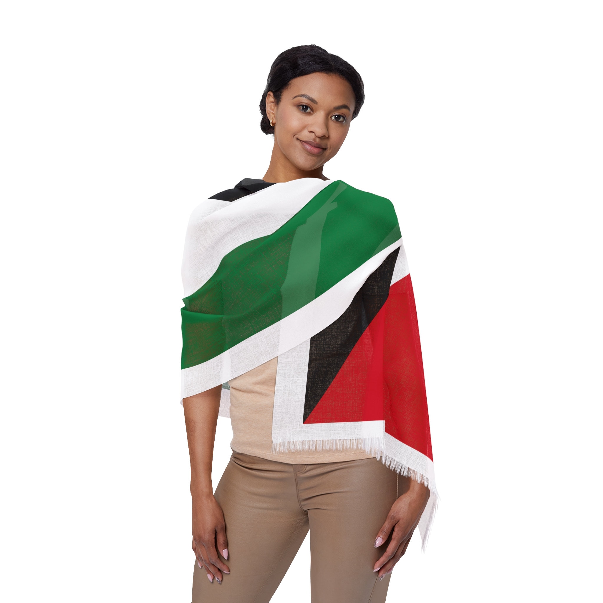 Palestine Flag Scarf - Palestinian Light Scarf / Authentic Arab Style ...