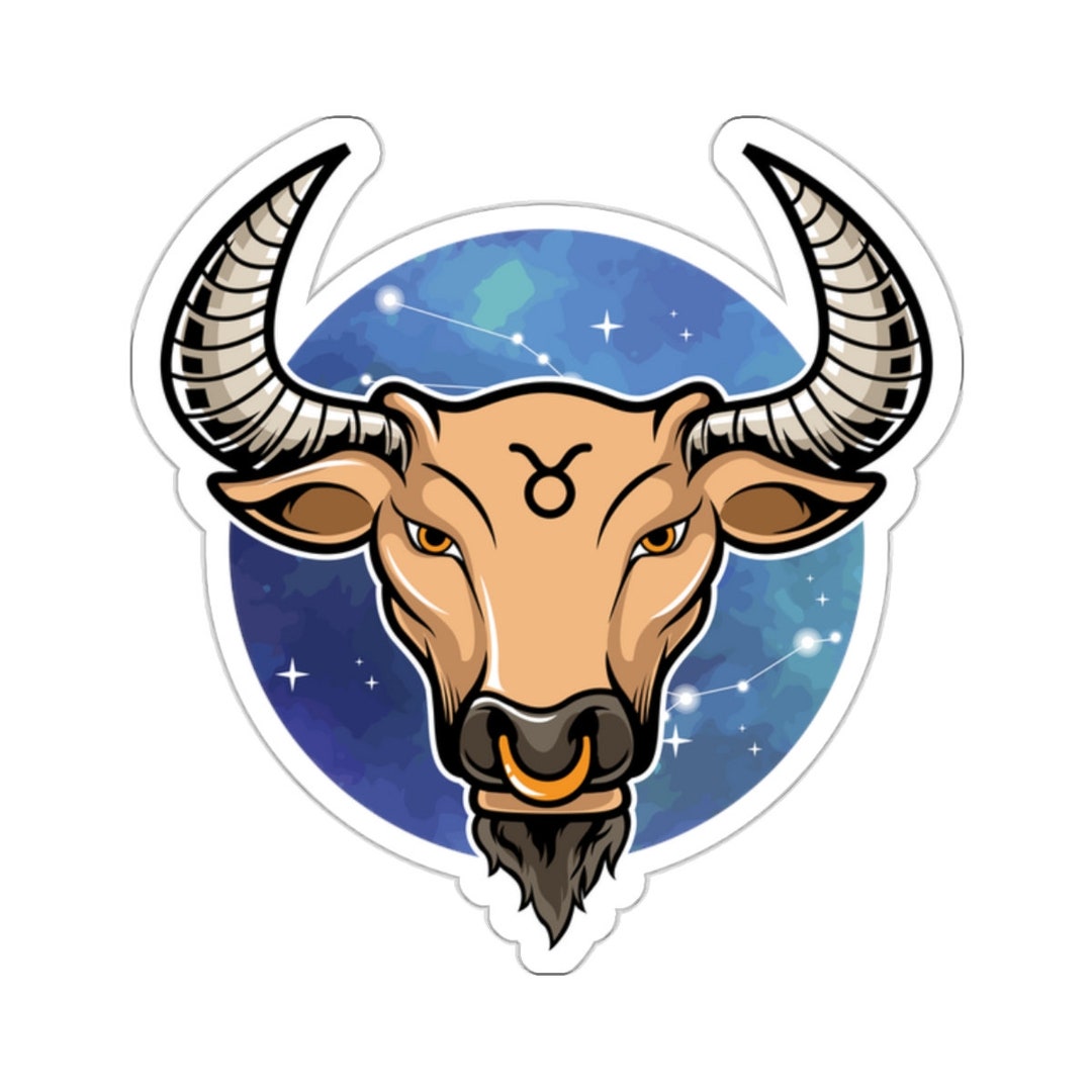 Zodiac Sign Sticker TAURUS Sticker / Taurus Zodiac Sticker / Taurus ...