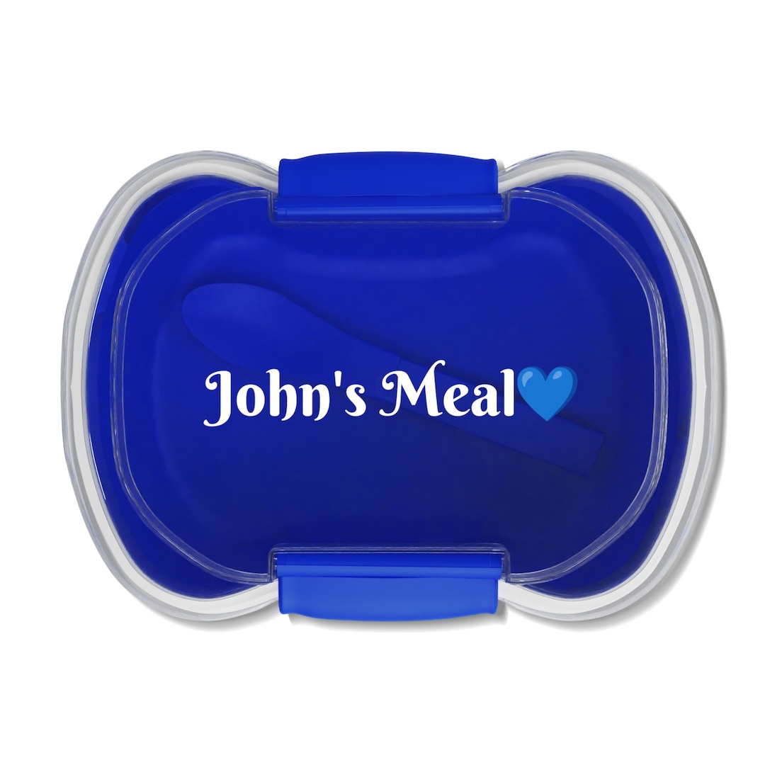Personalized Two-tier Bento Box - Custom Name Engraved Lunch Container ...