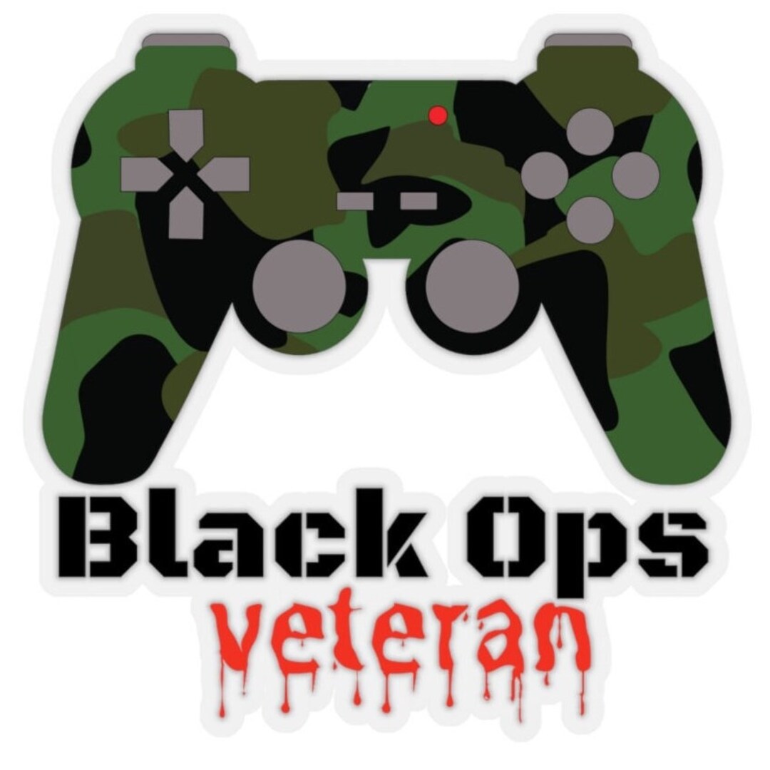 Black Ops Veteran Sticker: Camo Game Controller Decal - Etsy