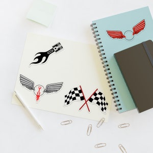 Street Race Sticker Pack - Checker Flag Sticker, Car Life Sticker ...