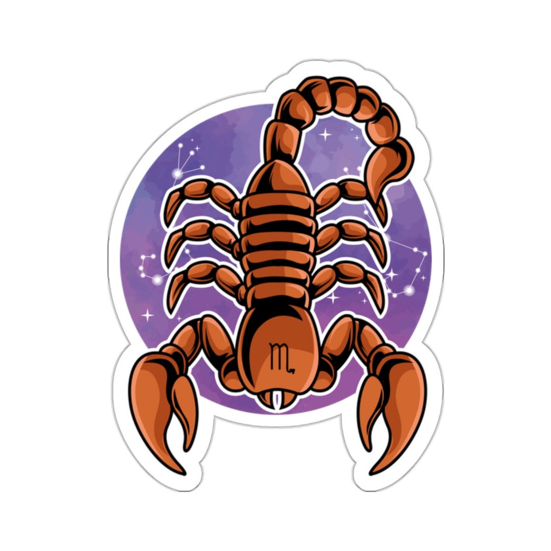 Zodiac Sign Sticker - SCORPIO Sticker / Scorpio Zodiac Sticker ...