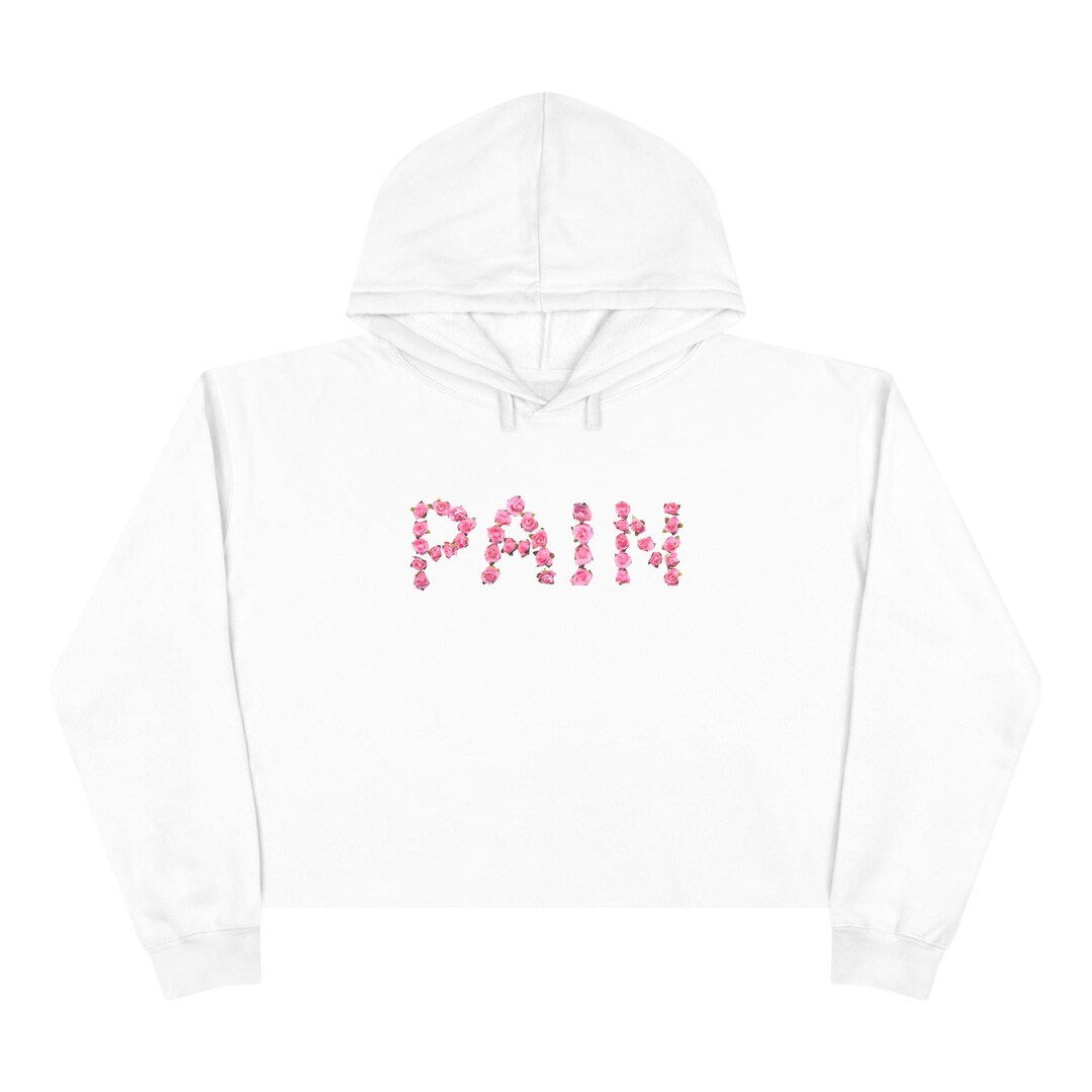 PAIN Crop Hoodie: Mental Health Awareness Emo Pullover - Etsy