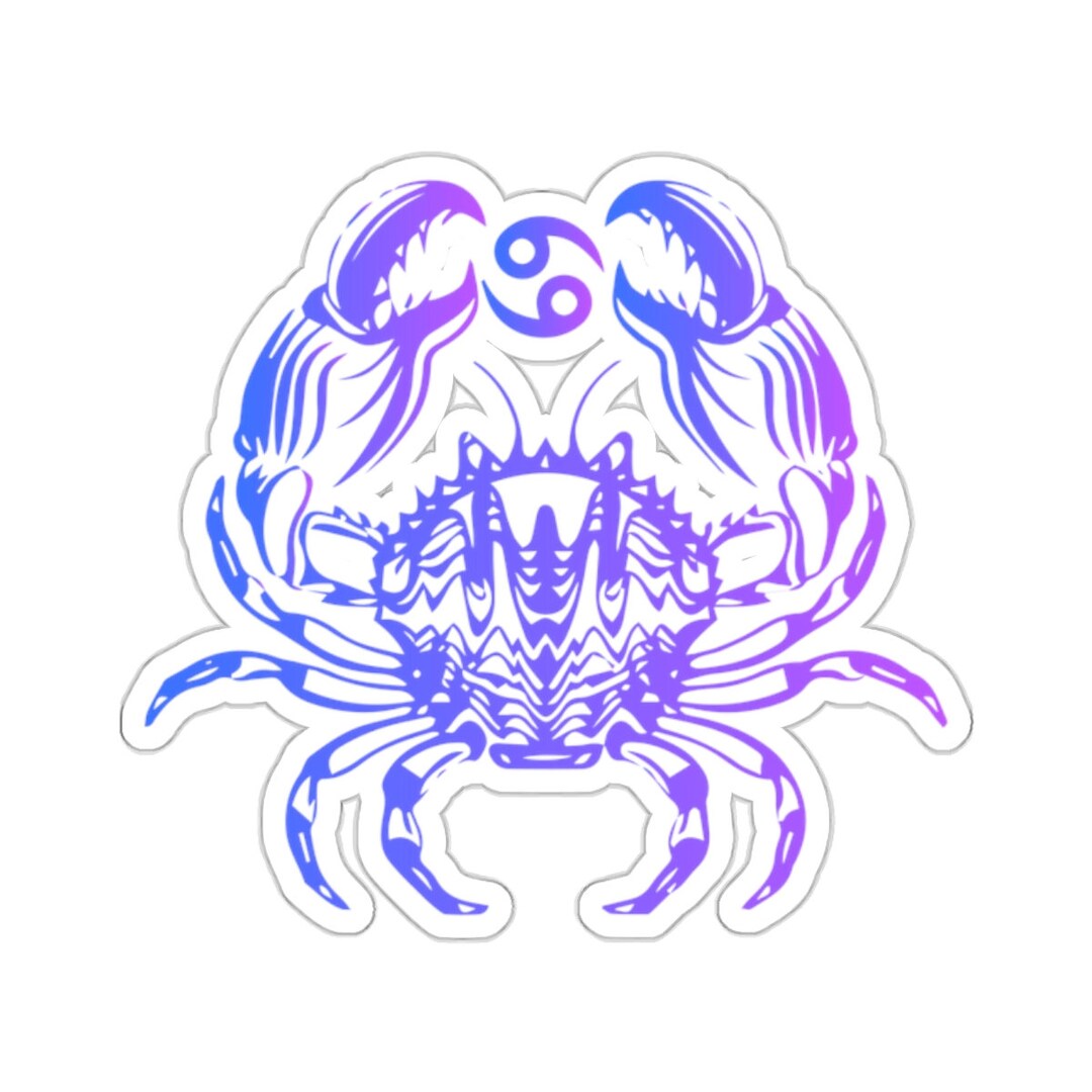Cancer Zodiac Sticker: Glossy Vinyl Horoscope Decal - Etsy