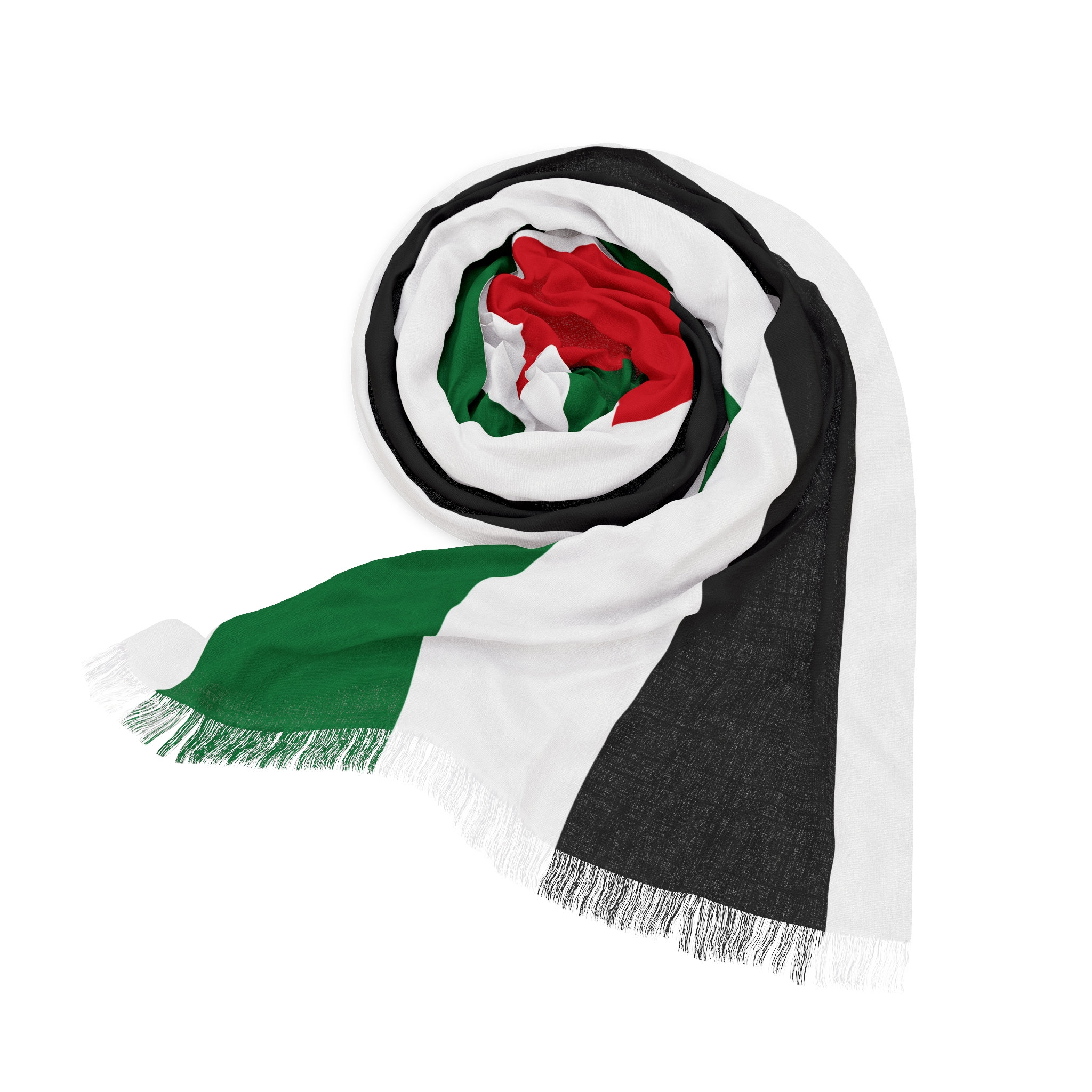 Palestine Flag Scarf - Palestinian Light Scarf / Authentic Arab Style ...