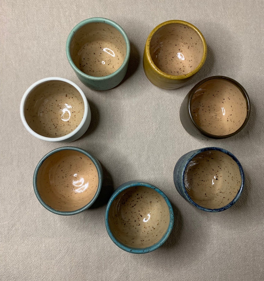 Handmade Stacking Ceramic Cups: Coffee, Espresso, Sake, Tea, Cacao - Etsy