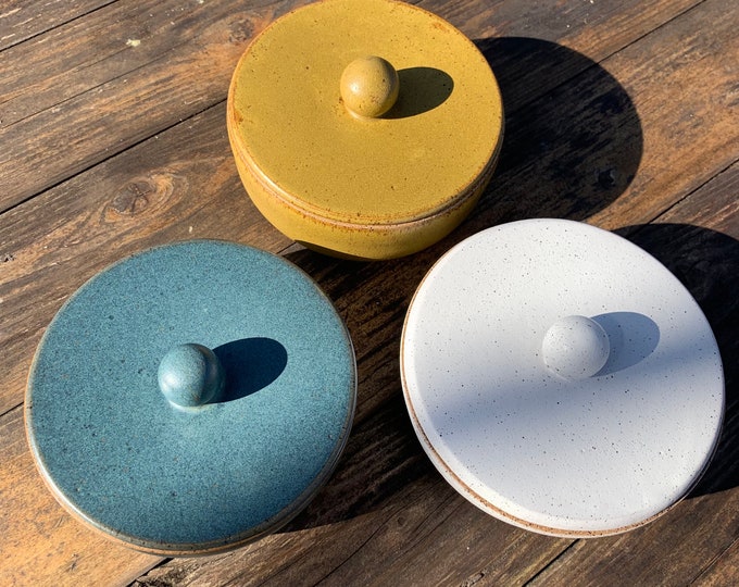 Handmade Ceramic Modern Lidded Container, Jar - Etsy
