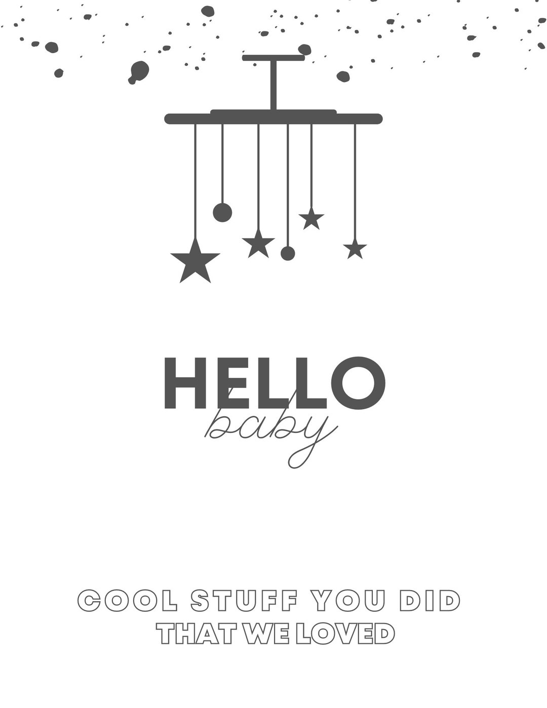 No Frills Baby Book - First Year - Etsy