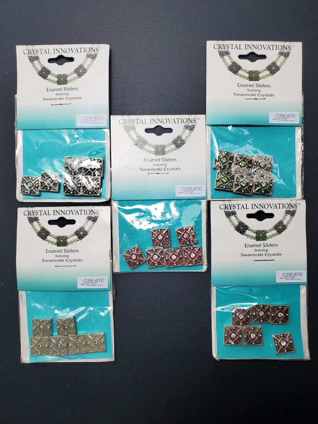 Fashion Jewelry Components-crystal Innovations Enamel Sliders Featuring ...