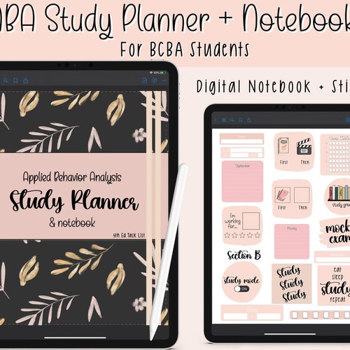 Printable BCBA Study Notebook and Planner BCBA Notebook - Etsy