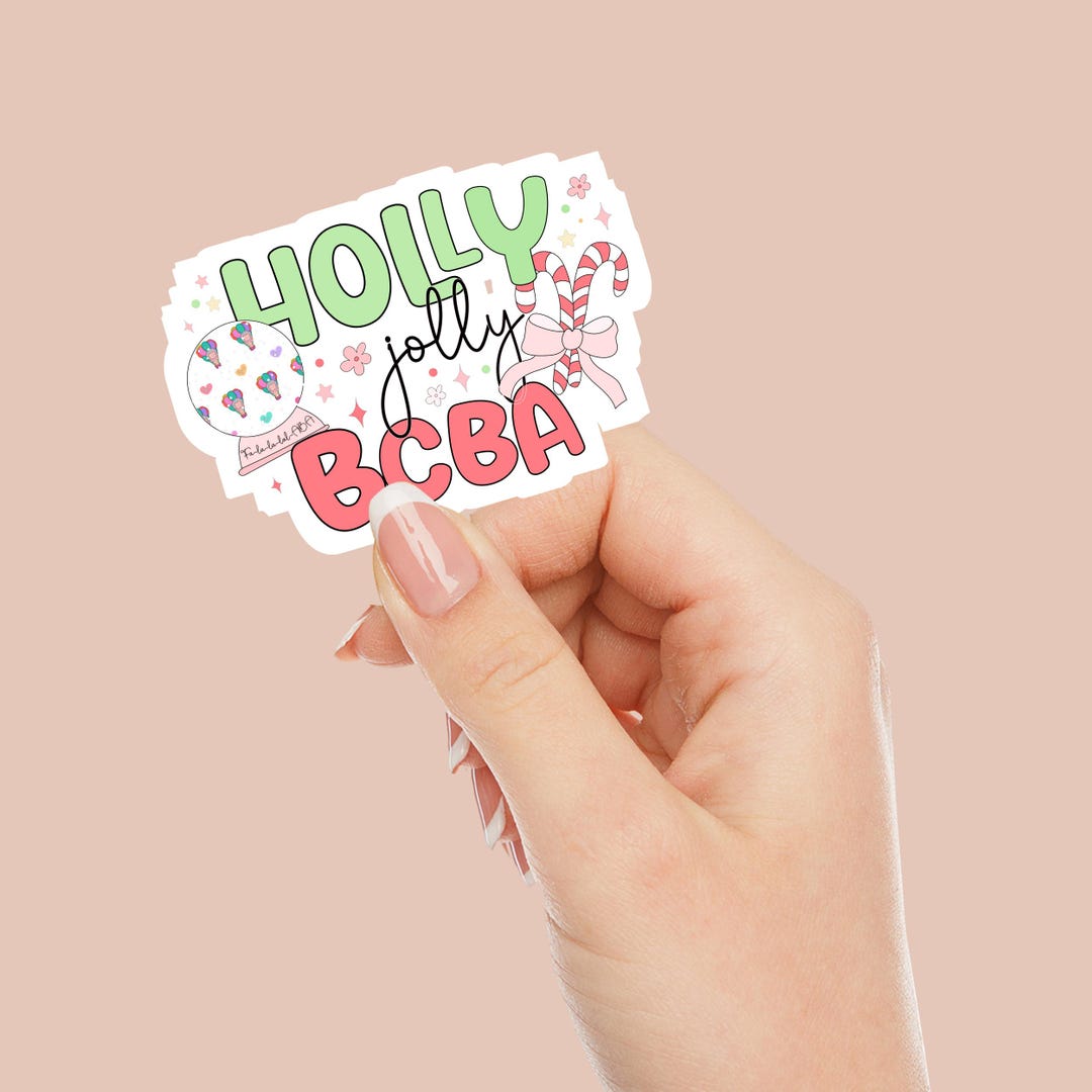 Christmas BCBA Stickers ABA Sticker- Kiss-cut Stickers Stickers for ...
