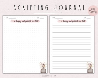 Scripting Journal - Etsy